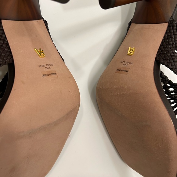 Veronica Beard | Shoes | Veronica Beard Abita Woven Leather Sandals Sz ...